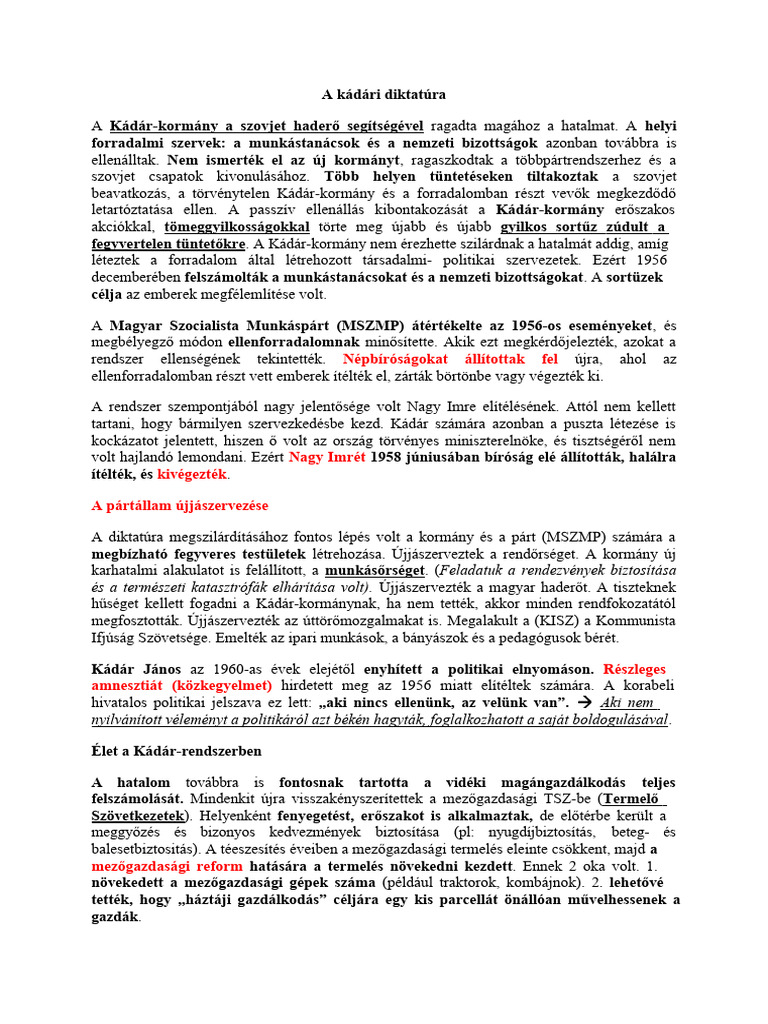 Kádár János | PDF