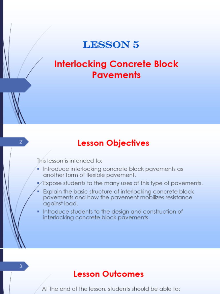 Interlocking Concrete Pavement Guide | PDF | Road Surface | Strength Of ...