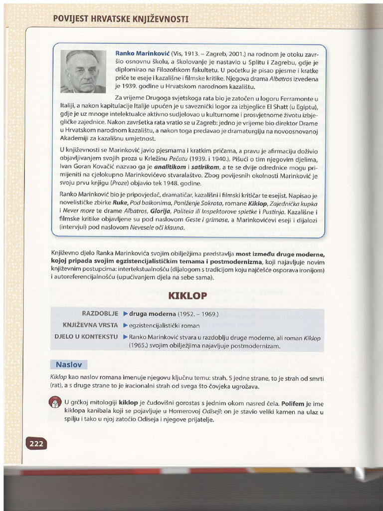 R. Marinković - KIKLOP | PDF