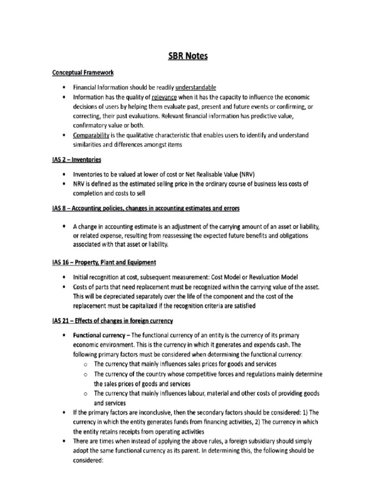Summary Sbr Download Free Pdf Fair Value Equity Finance