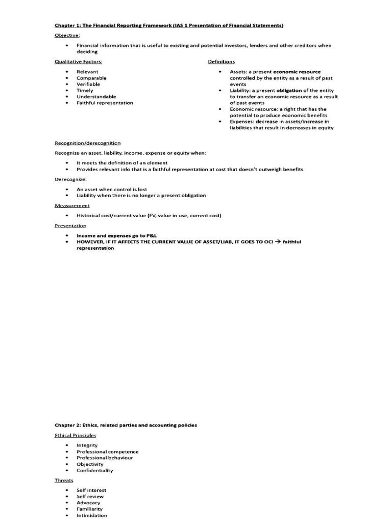 Revision Notes Sbr Pdf International Financial Reporting Standards