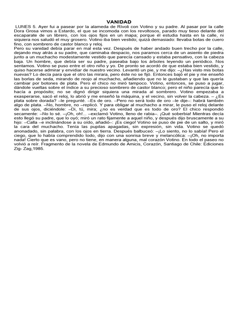 Vanidad y Lecciones de Humildad | PDF | León | Especie en peligro