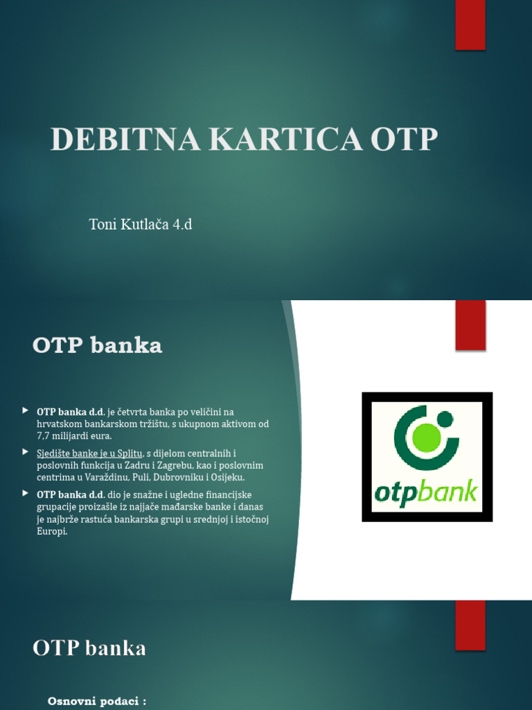 Debitna Kartica OTP | PDF