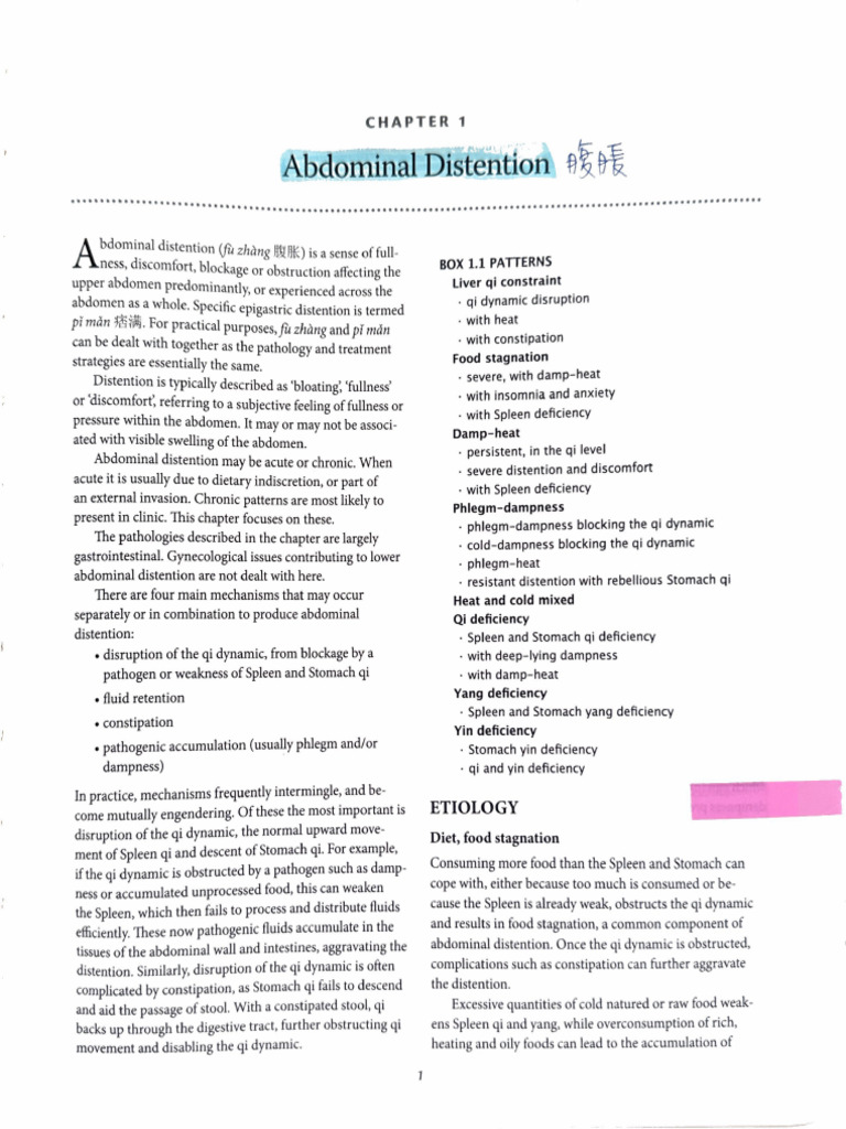 Abdominal Distention Guide | PDF | Constipation | Bloating
