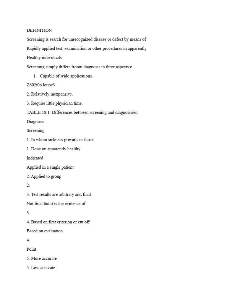 Screening of Disability | PDF | Preventive Healthcare | Screening ...