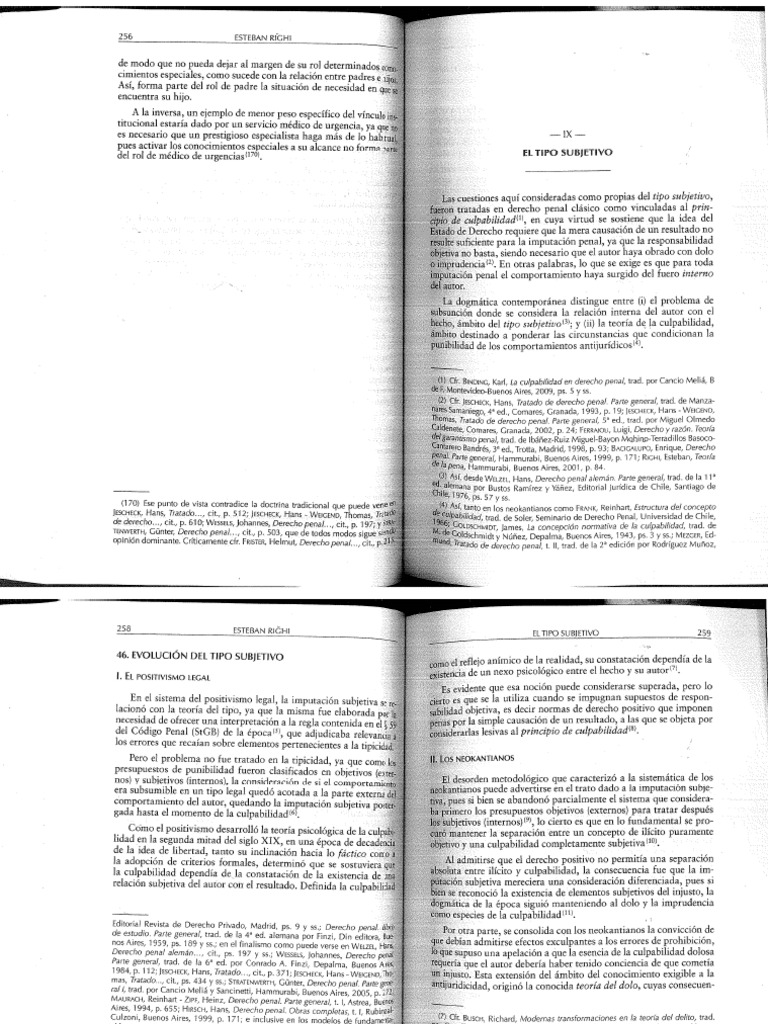 RIGHI - Tipo Subjetivo | PDF RIGHI - Tipo Subjetivo | PDF
