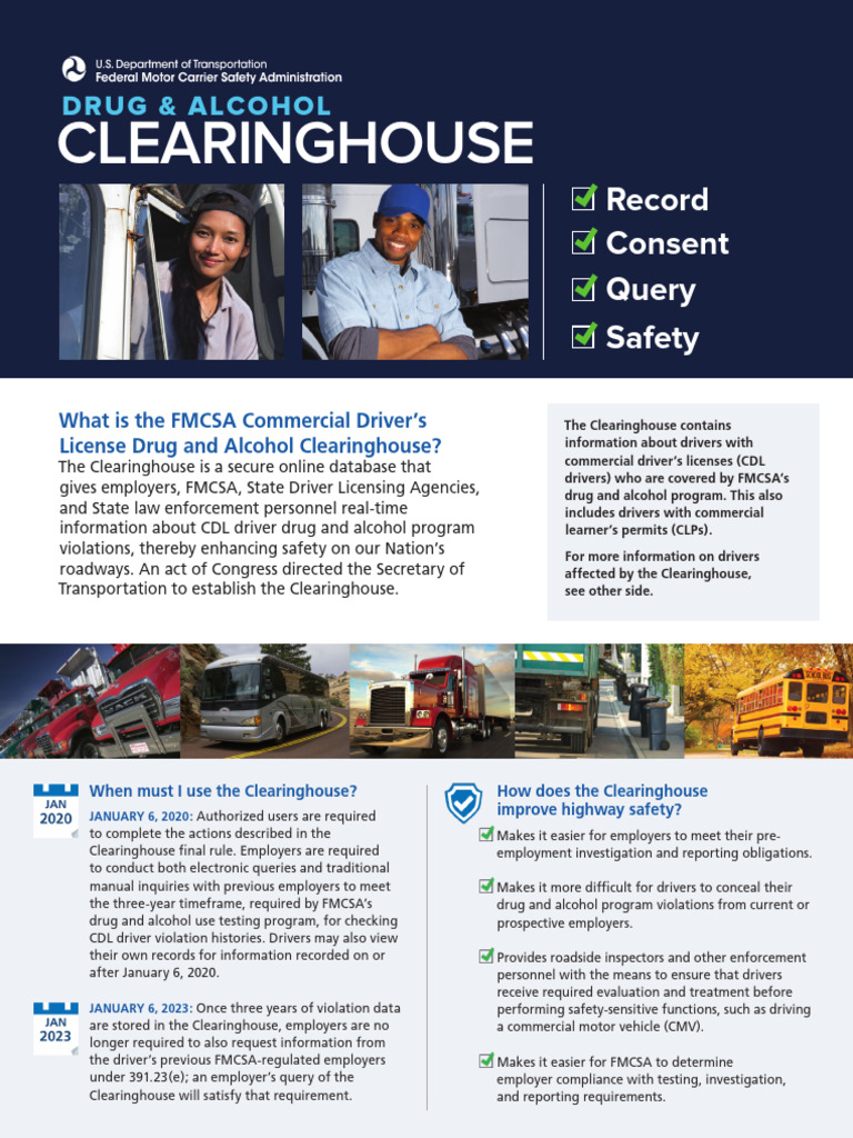 Clearinghouse-Factsheet 508 | PDF | Transport | Land Transport