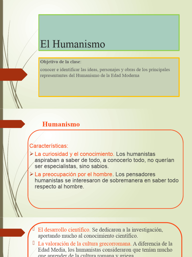 Introducción al Humanismo Moderno | PDF | Renacimiento