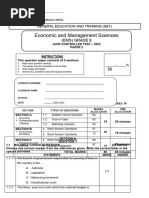 EMS GRADE 9 TERM 1 CONTROLLED TEST QUESTION PAPER JTG 2024_094420 | PDF ...