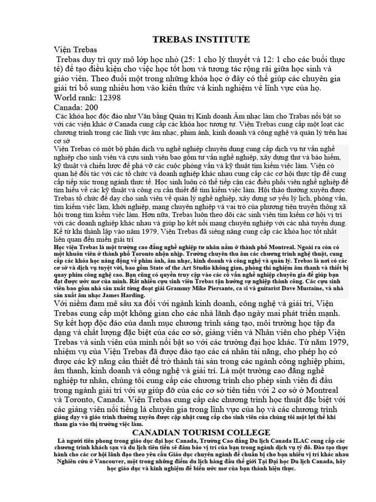 Trebas Institute | PDF