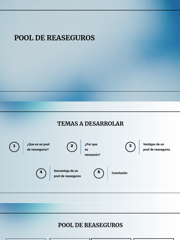 Pools de Reaseguros | PDF | Reaseguro | Seguro