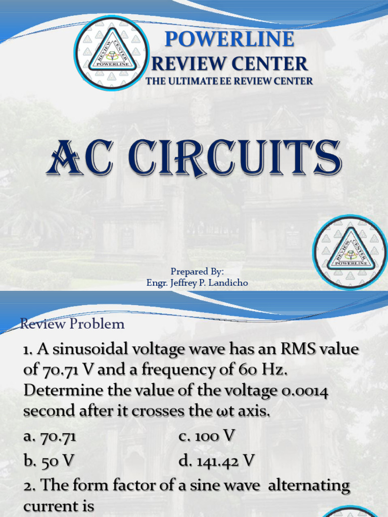 AC Circuits | Download Free PDF | Electrical Impedance | Capacitor