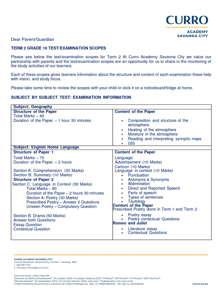 FINAL T2 Grade 10 Exam Scopes | PDF | Equations | Trigonometry