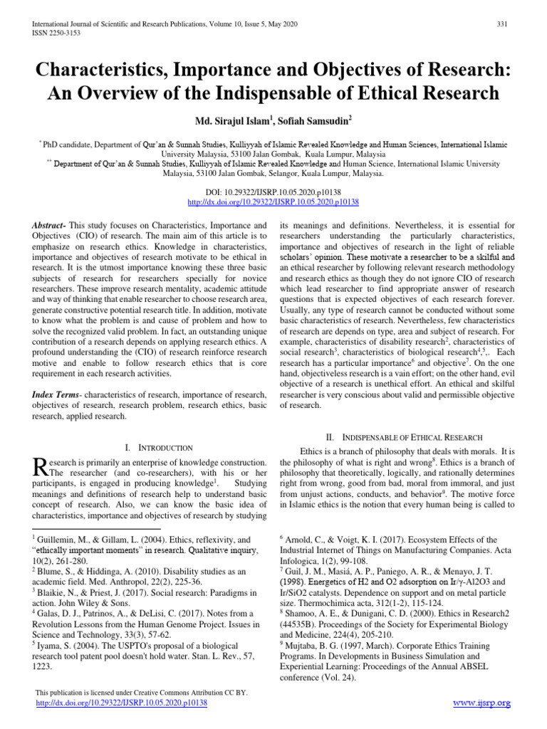 Characteristics Importance and Objectives of Resea | PDF | Theory | Science