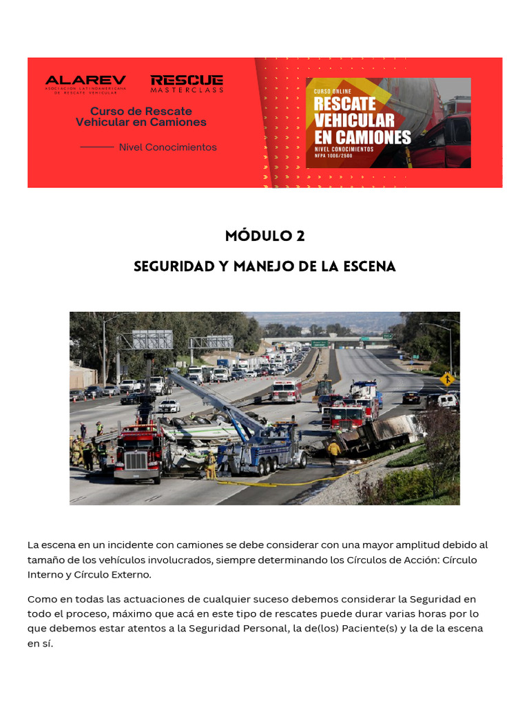 RESUMEN MODULO2 - Seguridad Y Manejo de La Escena | PDF | Camión | Transporte