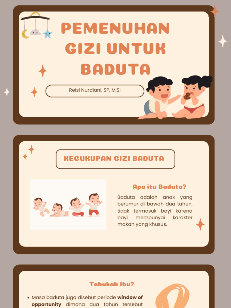Kebutuhan Gizi Baduta | PDF