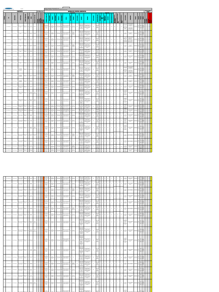 Matriz de Riesgos Revestimiento Ebonita Tk. | PDF