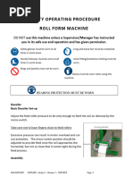STANDARD OPERATING PROCEDURE Painting Booth | PDF | Personal Protective ...