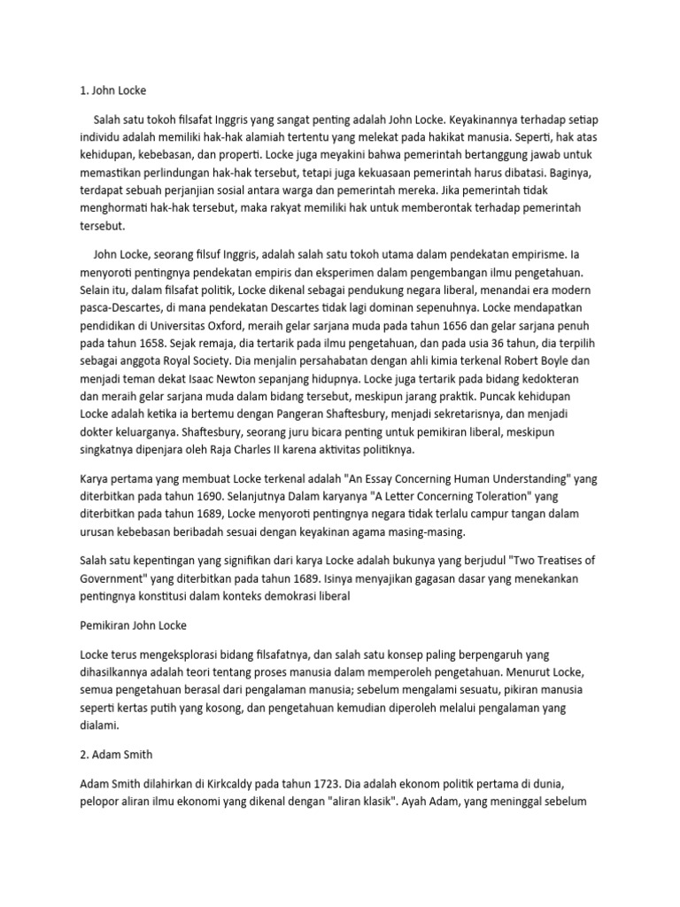 Rangkuman Tokoh Aufklarung | PDF | Sejarah