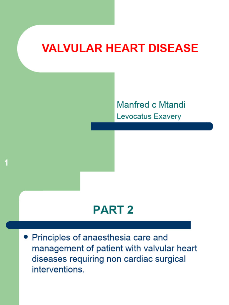 Valvular Heart Disese | PDF | Heart | Heart Valve