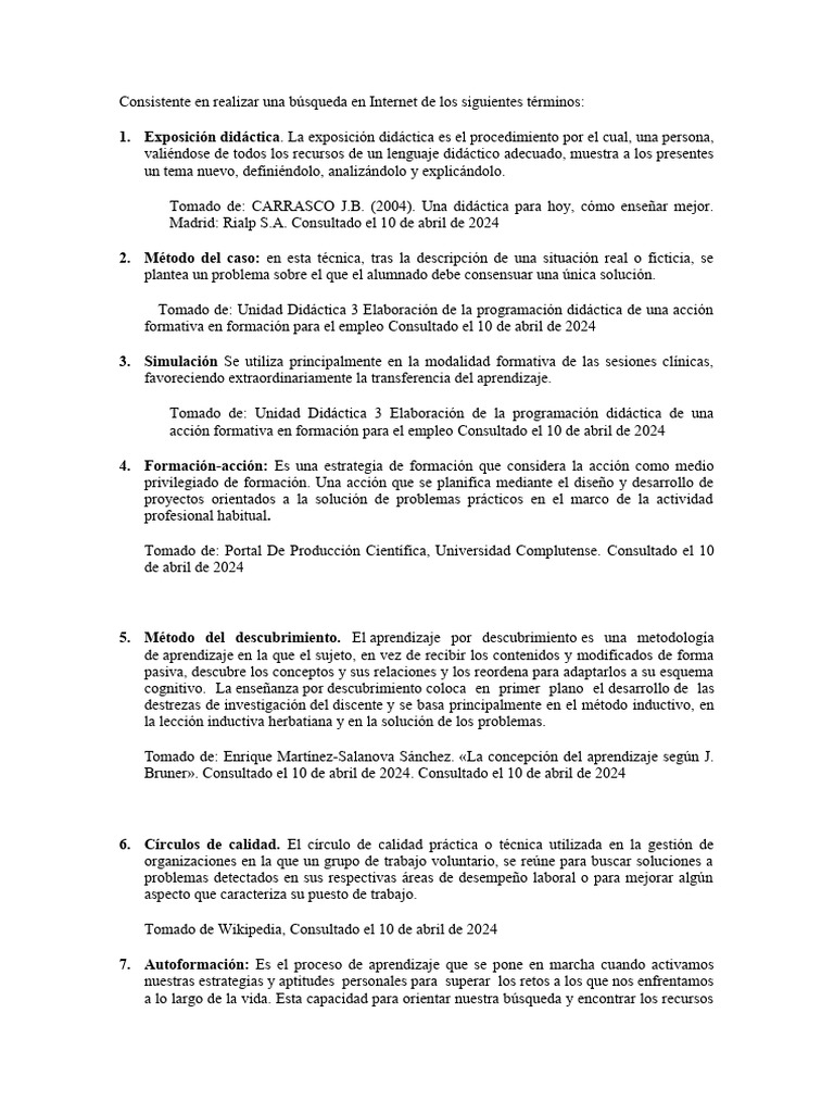 Actividad 3 Epigrafe 6.2 | PDF | Aprendizaje | Modificación de ...
