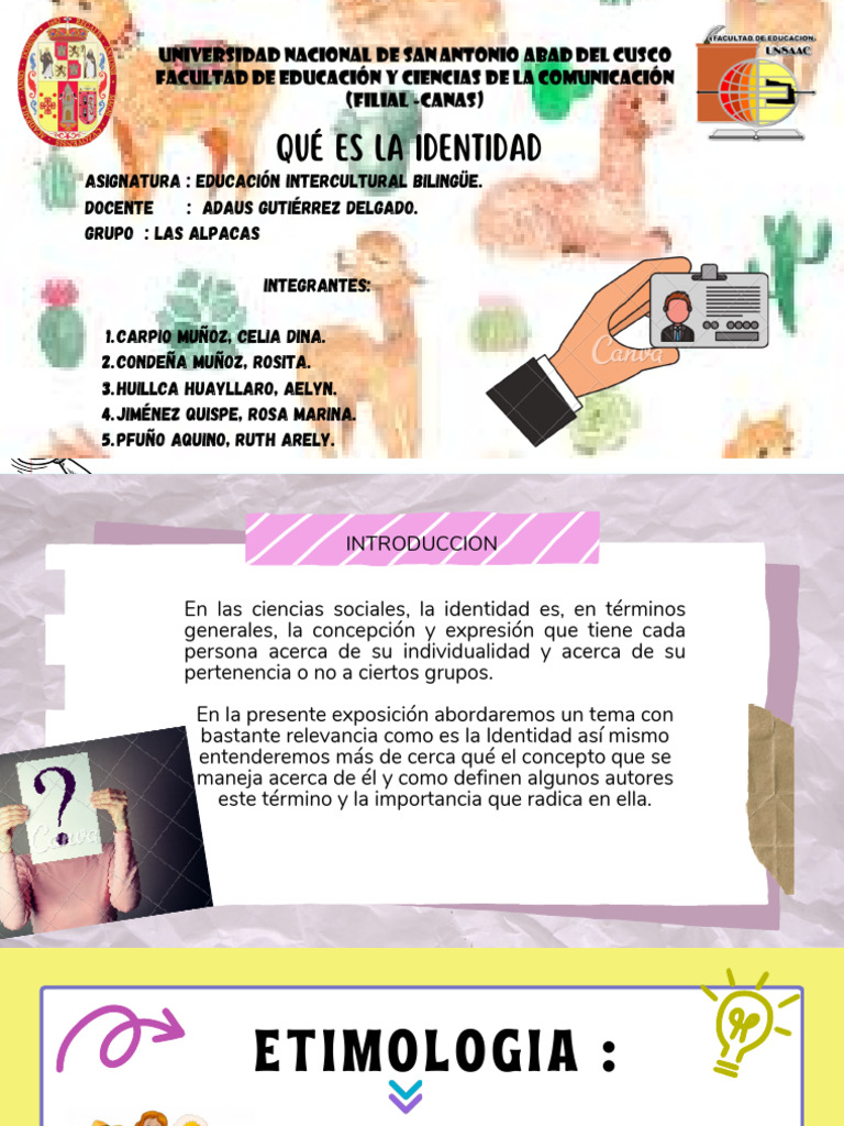 1.-Que Es Identidad | PDF