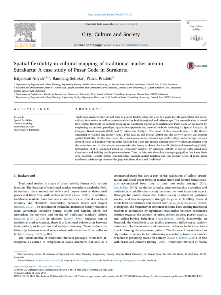 Spatial Flexibility Surakarta | PDF | Market (Economics) | Sampling ...