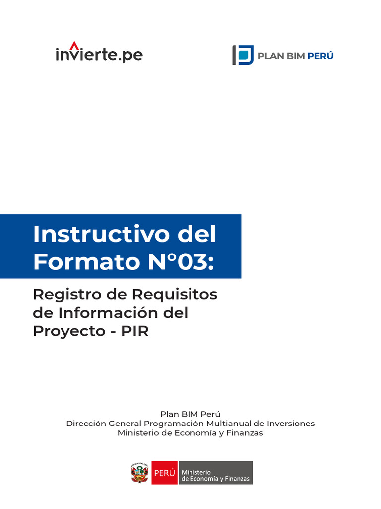 Instructivo Formato3 PIR | PDF | Gestión de la información | Información