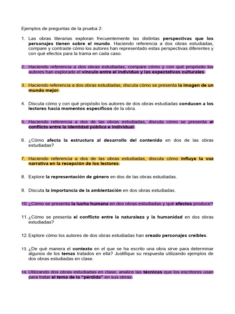 Spanish A - Paper 2 Examples | PDF