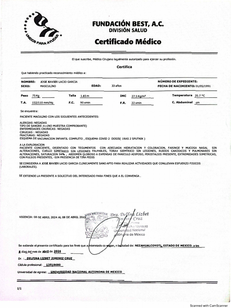 Ejemplo De Certificado Medico Por Enfermedad Celiaca Caracteristicas