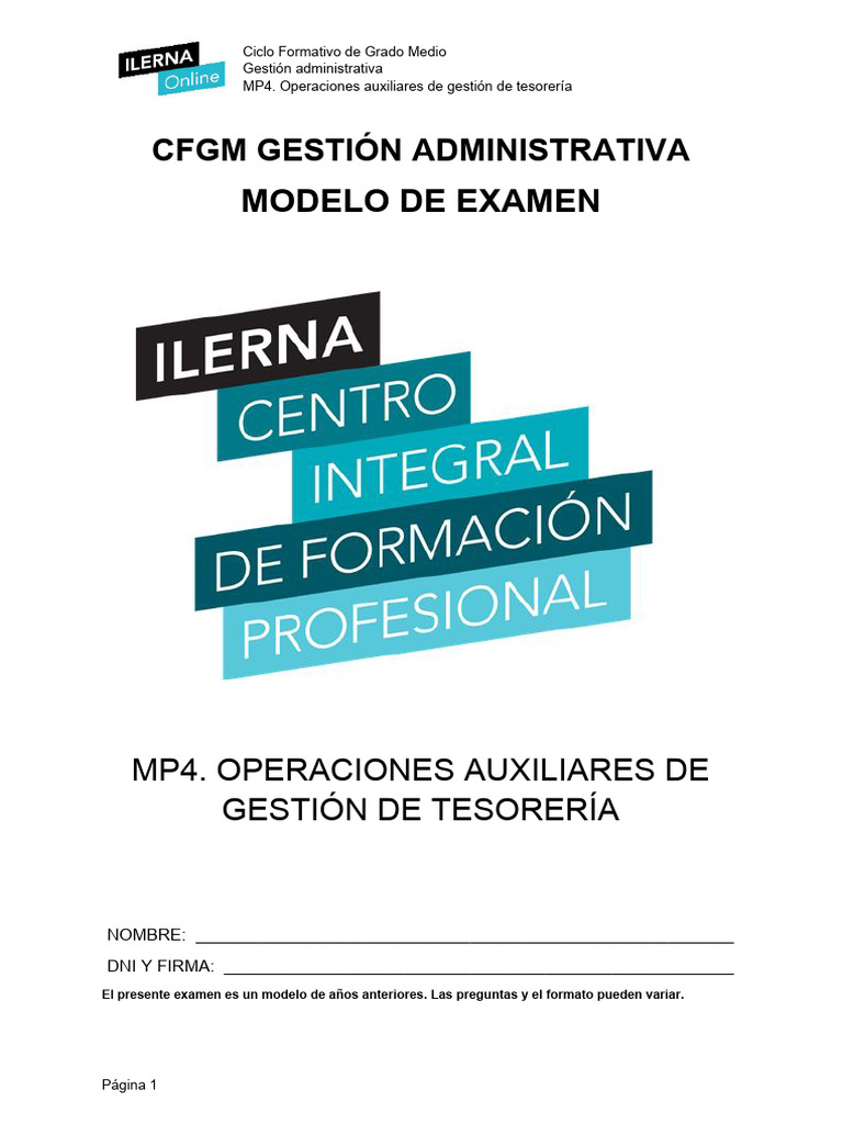 GEAD 4. Modelo de Examen 1. Solución.-1 | PDF | Pagos | Bancos