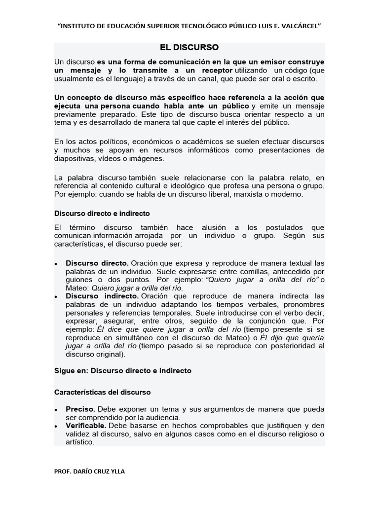 Guía Completa sobre el Discurso | PDF | Hablar en público | Comunicación