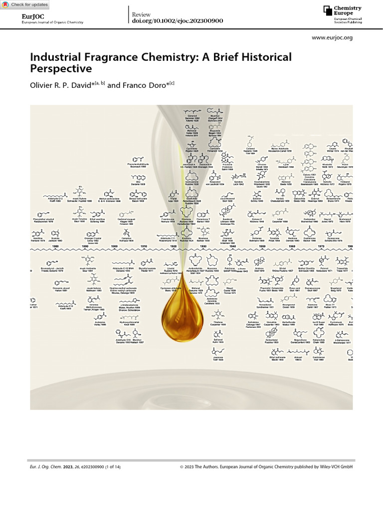 Evolution of Industrial Fragrance Chemistry | PDF | Perfume | Shampoo