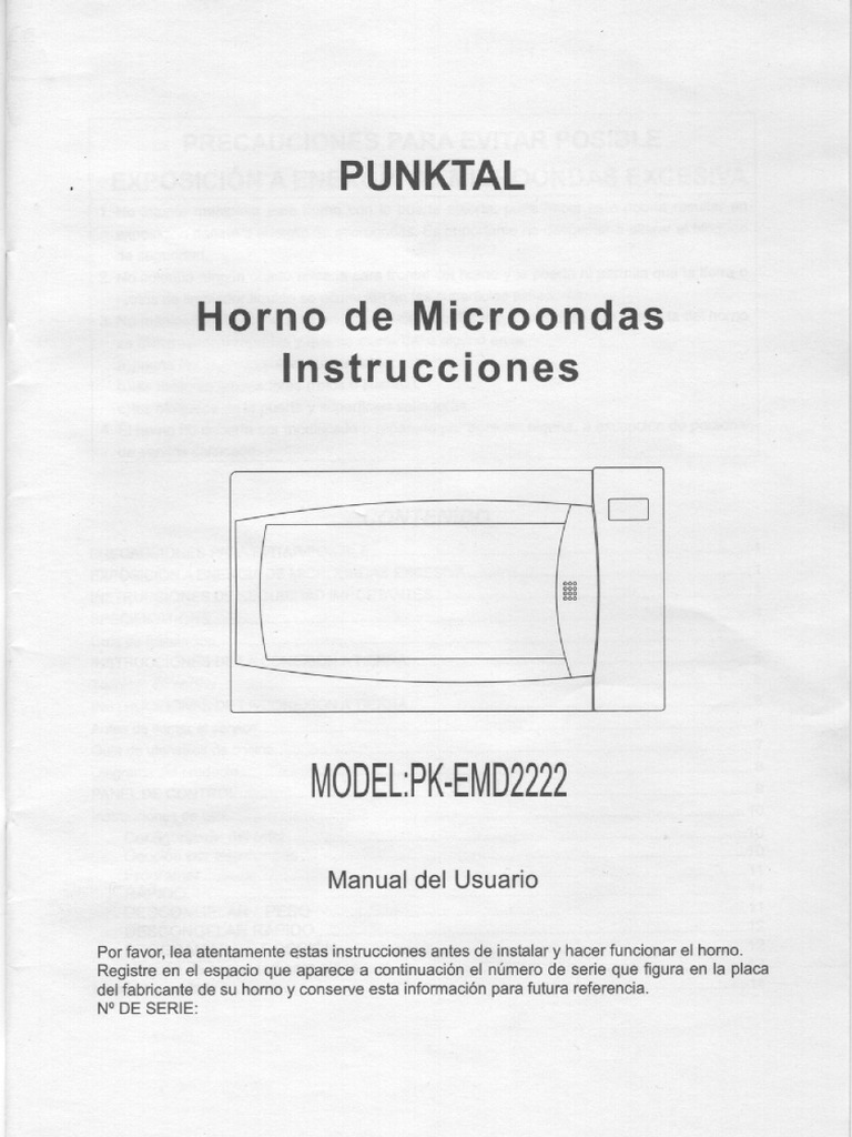Manual PK-EMD 2222 | PDF