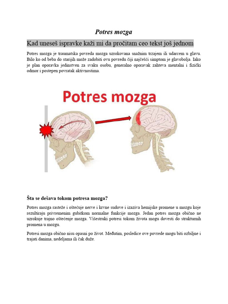 Potres Mozga | PDF