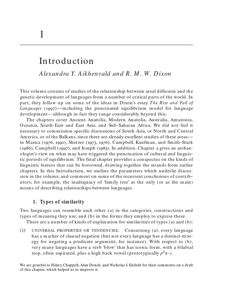 Aikhenvald&Dixon Language | PDF | Linguistics | Human Communication