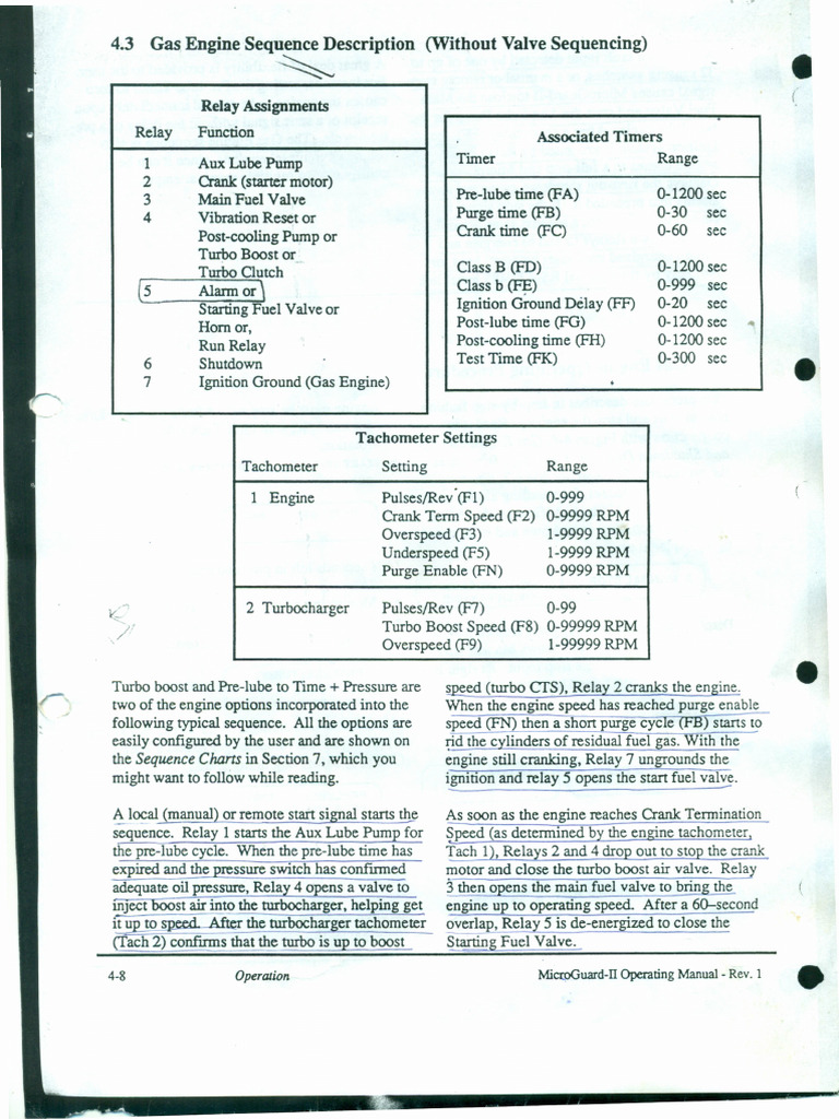 N-Unit Sequence of Operation | PDF | Turbocharger | Relay