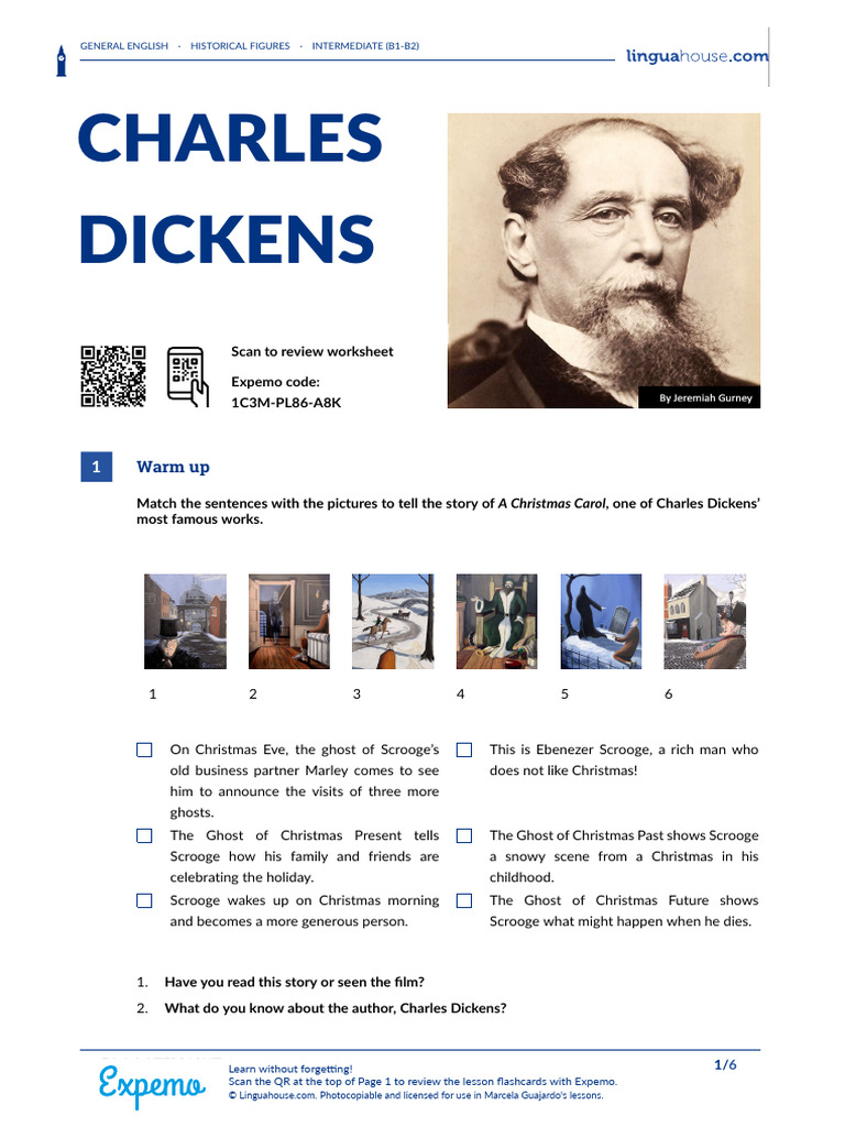 Charles Dickens British English Teacher | PDF | Ebenezer Scrooge ...