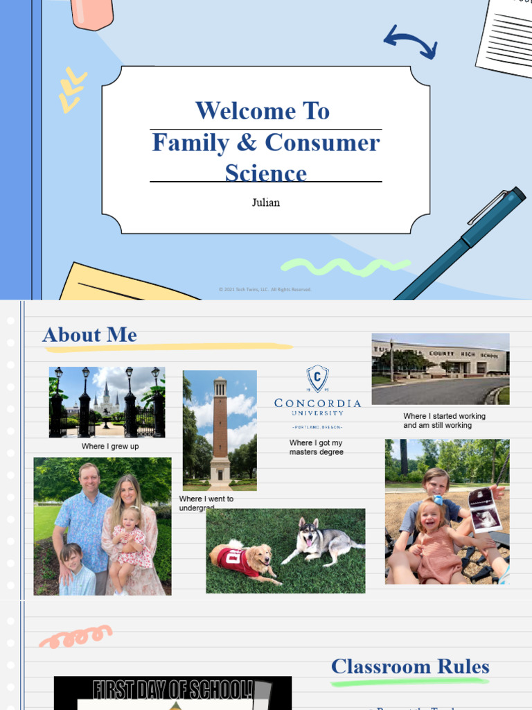 Family & Consumer Science Class Guide | PDF