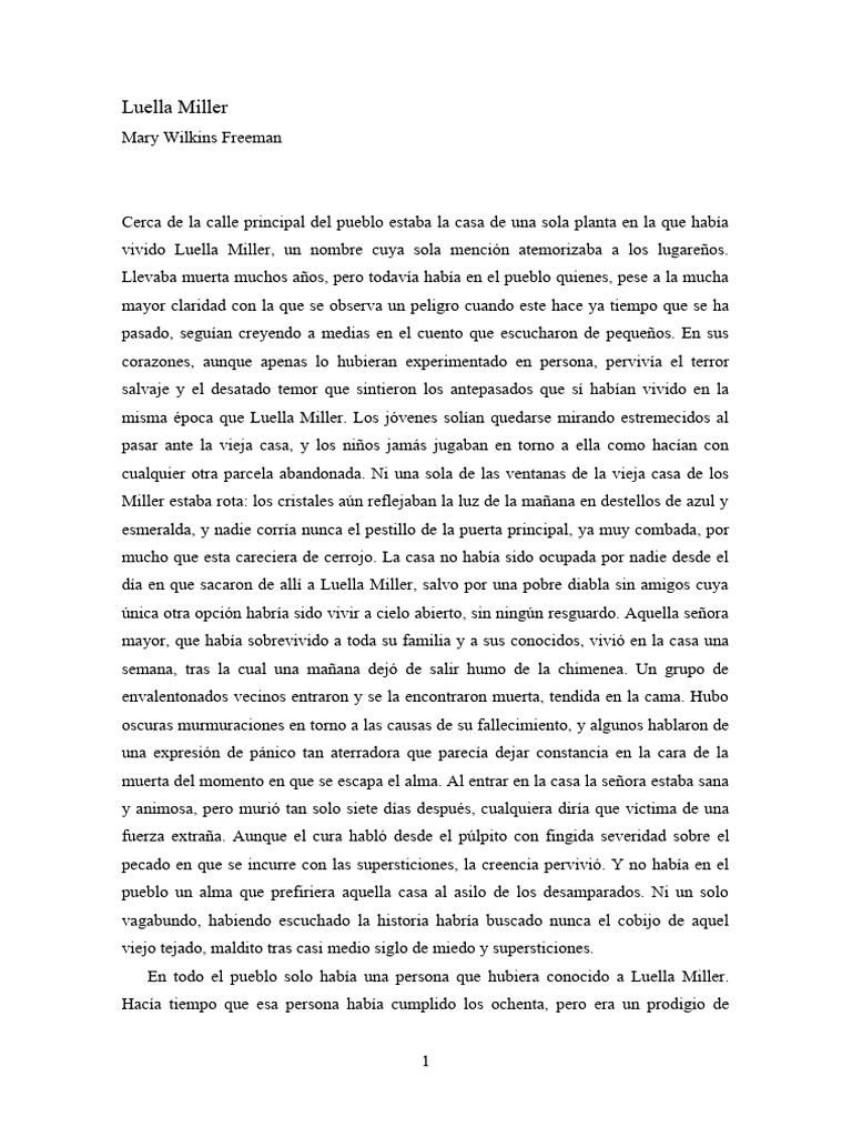 Luella Miller 00 | PDF Luella Miller 00 | PDF