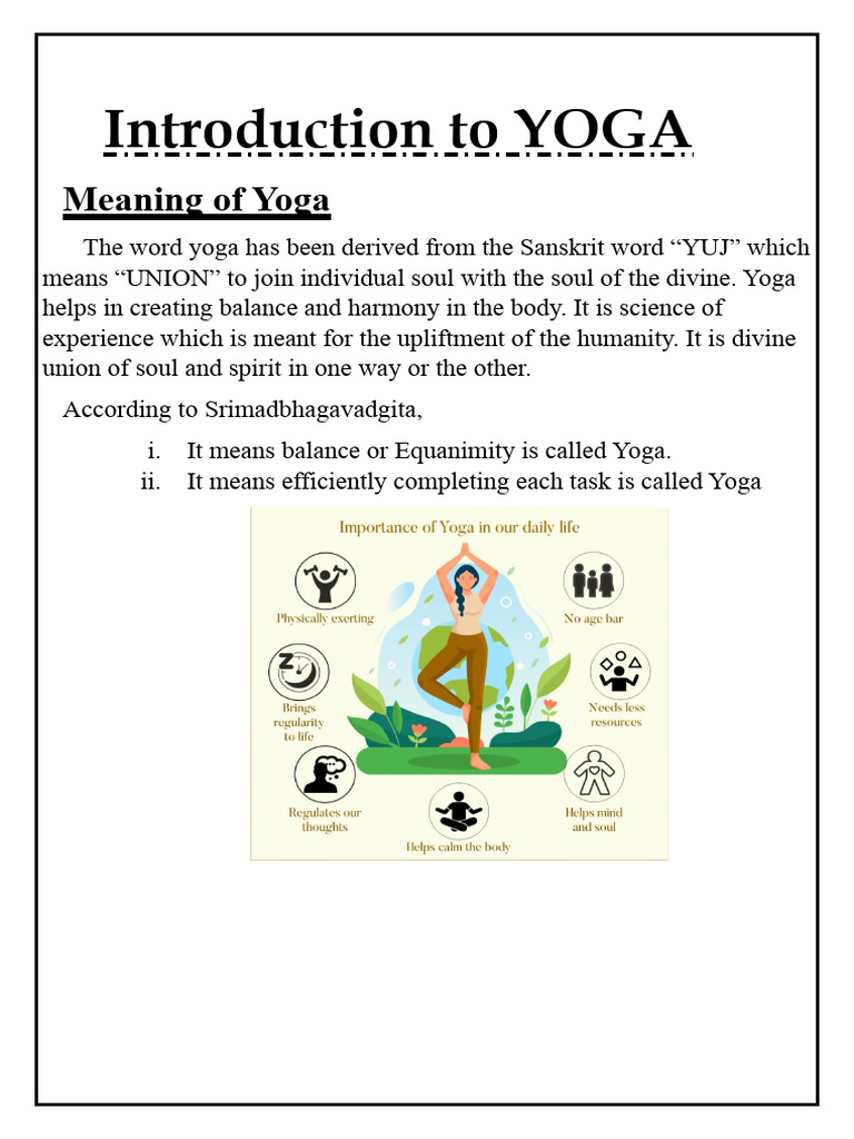 Understanding the Essence of Yoga | PDF