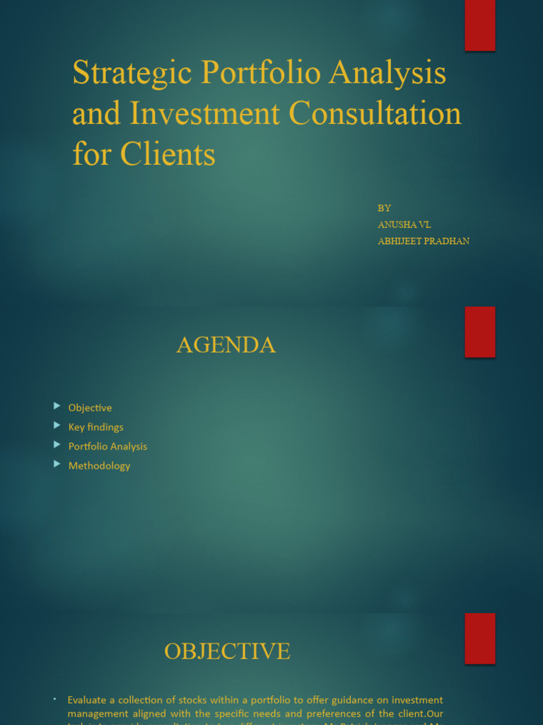 Finance and Risk Analytics Capstone Project | PDF | Sharpe Ratio | Investing