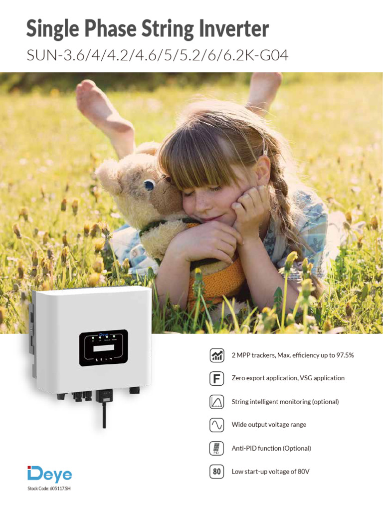 M110-5kw Inverter Datasheet Sun-3.6-6k-G 231211 en | PDF | Power ...