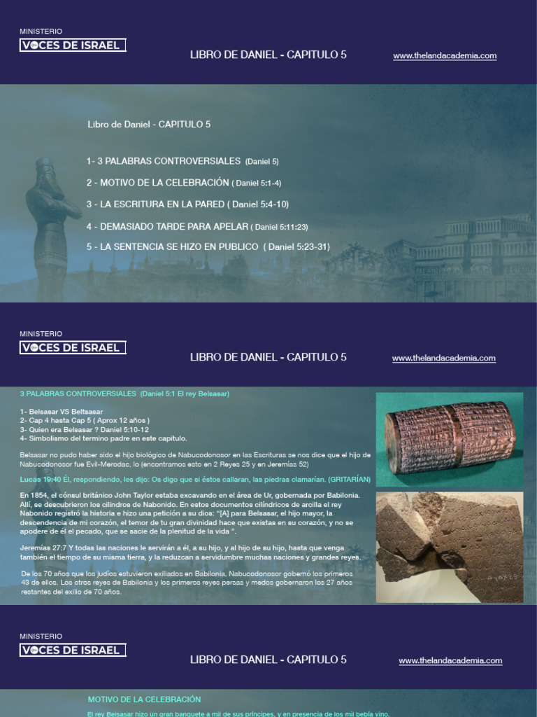Daniel 5 | PDF | Daniel (figura bíblica) | Nabucodonosor Ii