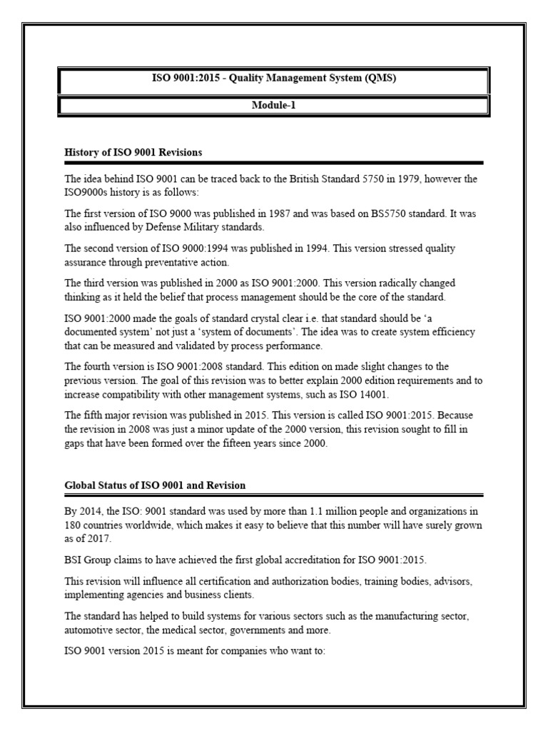ISO 9001 2015 Quality Management System 1715093588 | PDF | Iso 9000 | Audit