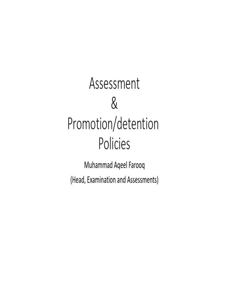 Assessment Policy Training For SLTs (21 Sep22) | PDF | Educational ...