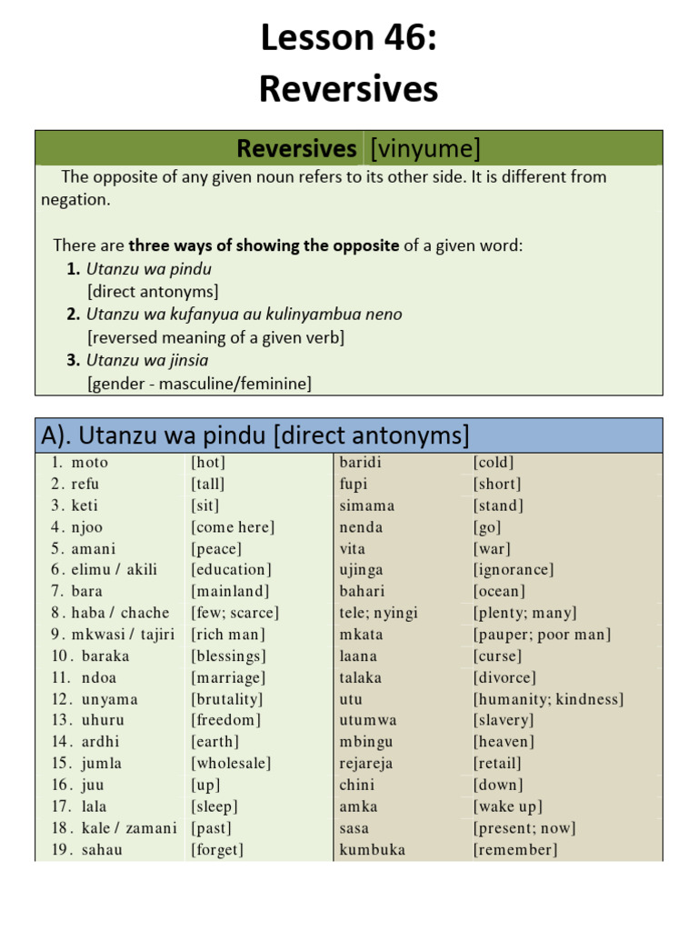 lesson_46 | PDF | Syntax | Vocabulary