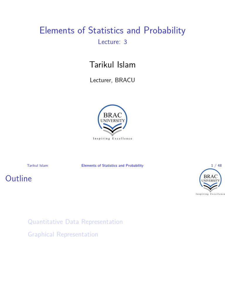 Lecture_3 | PDF | Histogram | Statistics