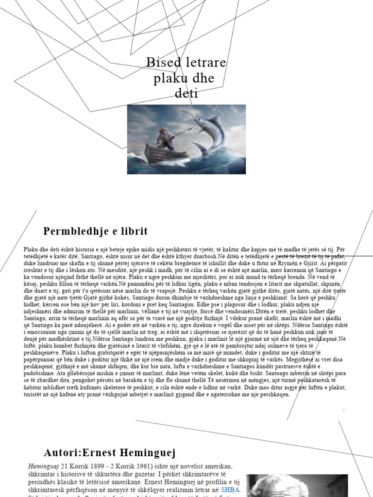 Bised Letrare Plaku Dhe Deti | PDF