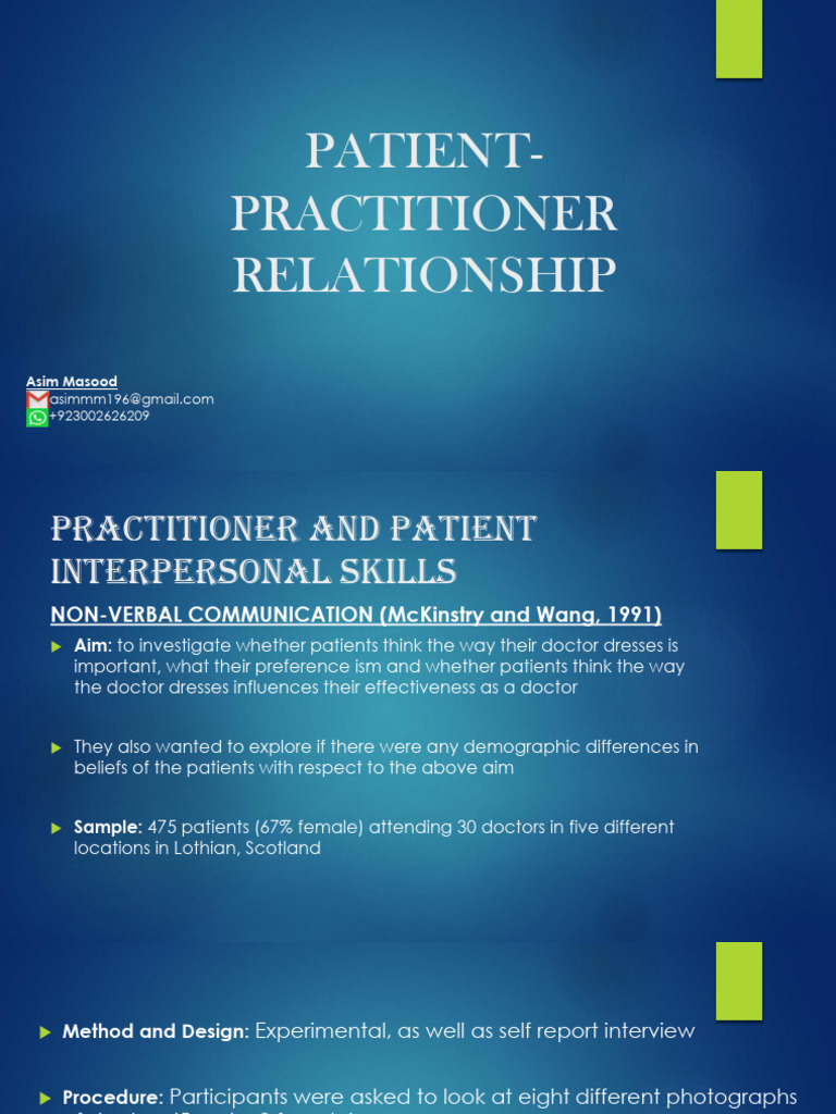 Patient-Doctor Communication Insights | PDF | Medical Diagnosis ...